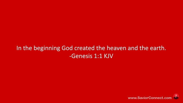 Genesis 1:1 KJV