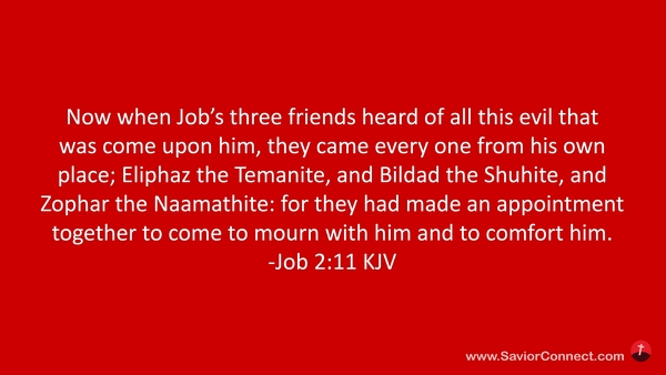 Job 2:11 KJV