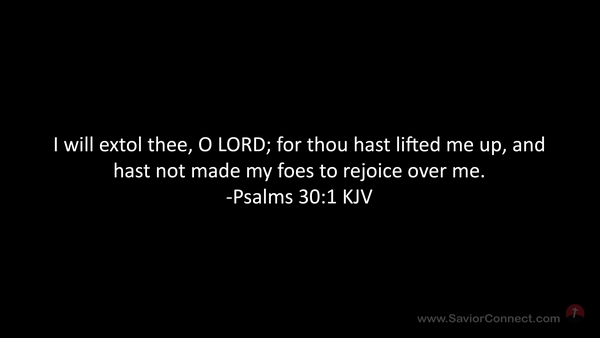 Psalms 30:1 KJV