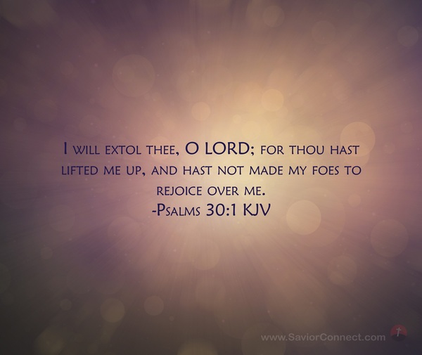 Psalms 30:1 KJV
