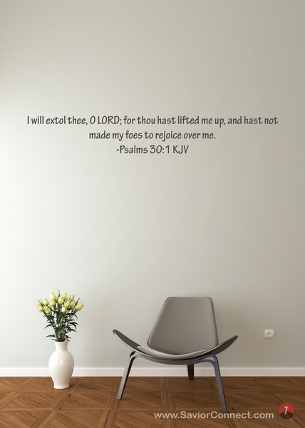 Psalms 30:1 KJV Psalms 30:1 KJV