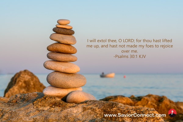 Psalms 30:1 KJV Psalms 30:1 KJV