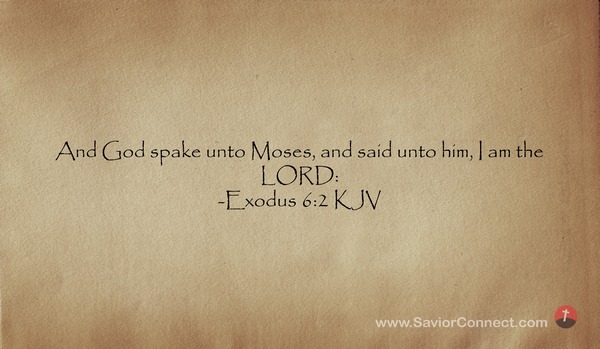 Exodus 6:2 KJV