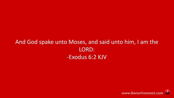 Exodus 6:2 KJV