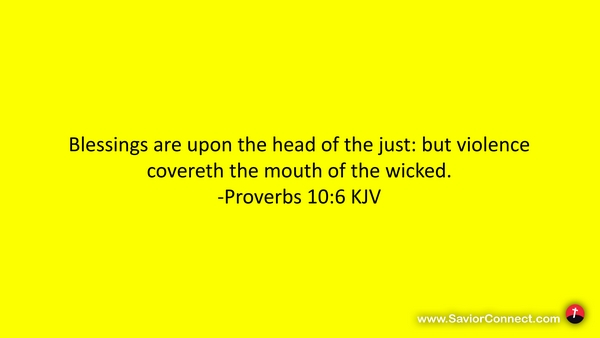 Proverbs 10:6 KJV