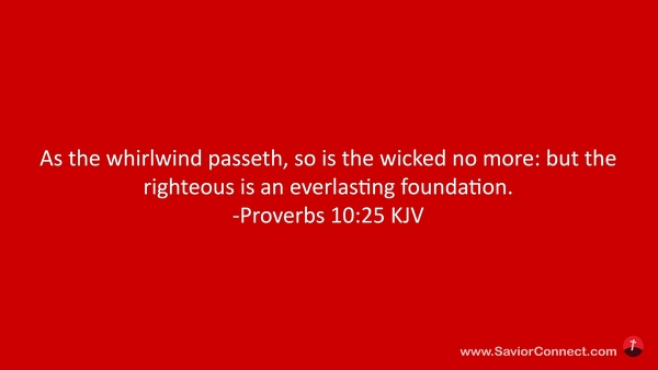 Proverbs 10:25 KJV