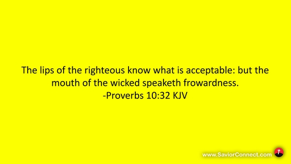 Proverbs 10:32 KJV