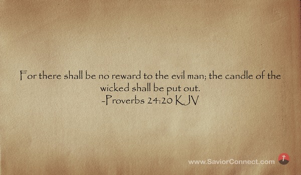 Proverbs 24:20 KJV