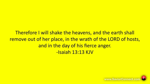 Isaiah 13:13 KJV