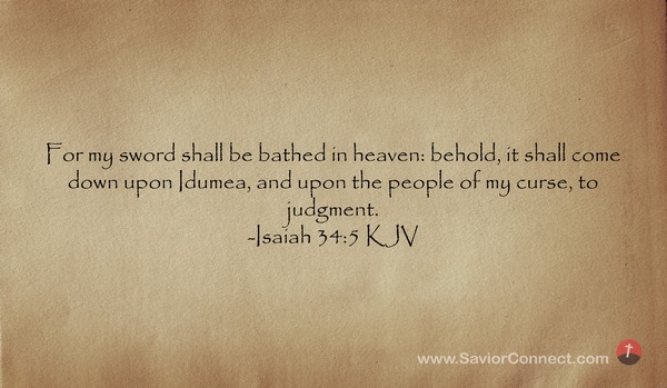 Isaiah 34:5 KJV