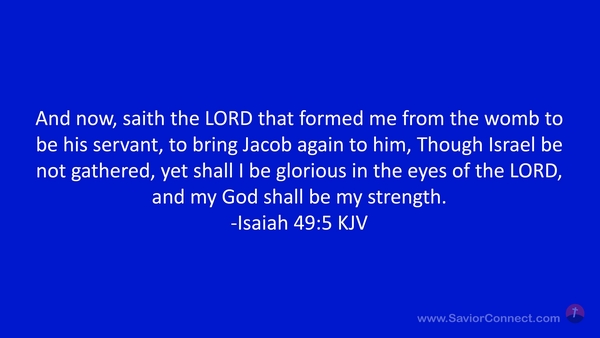 Isaiah 49:5 KJV