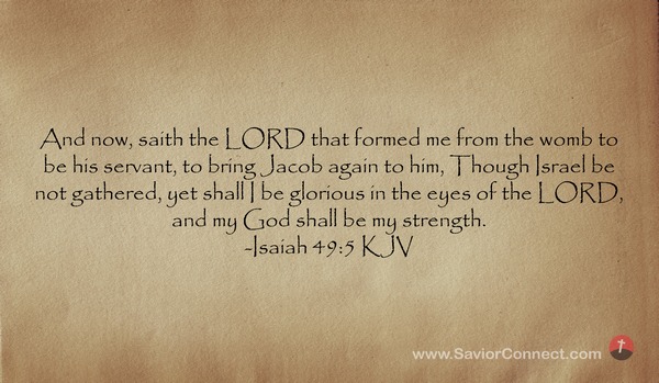 Isaiah 49:5 KJV