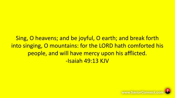 Isaiah 49:13 KJV