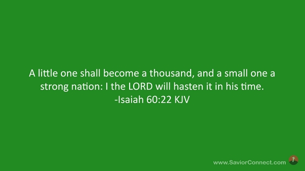Isaiah 60:22 KJV