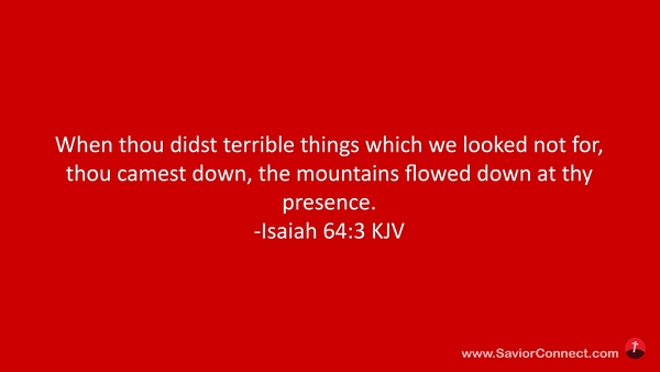 Isaiah 64:3 KJV