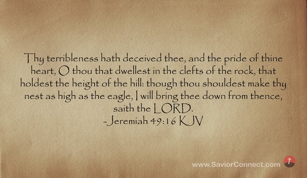Jeremiah 49:16 KJV