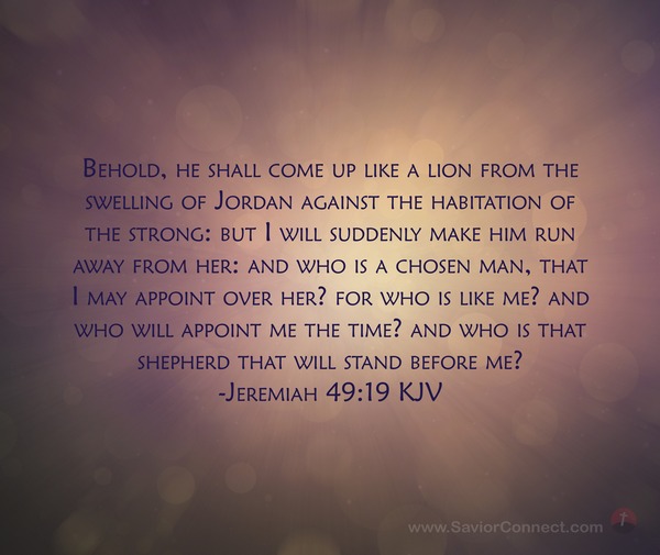 Jeremiah 49:19 KJV
