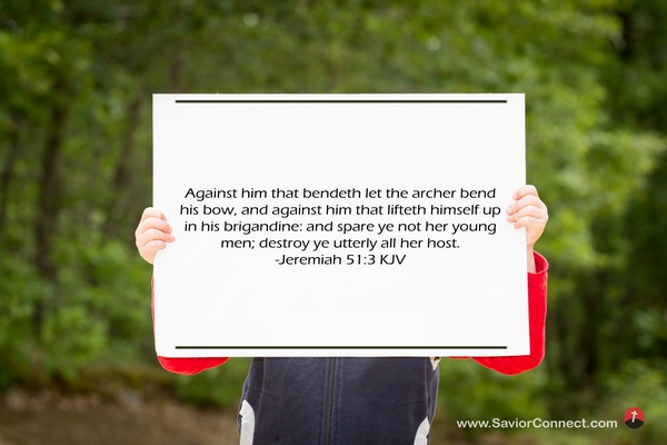 Jeremiah 51:3 KJV