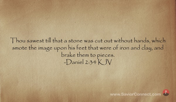 Daniel 2:34 KJV