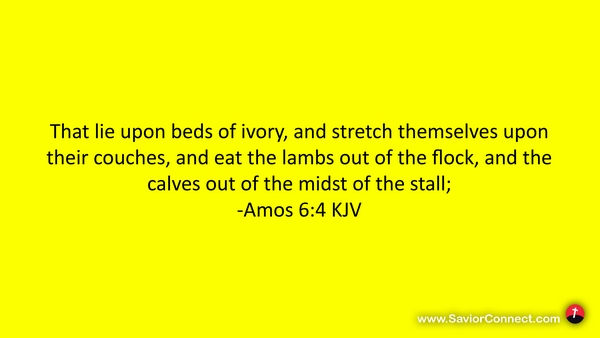 Amos 6:4 KJV