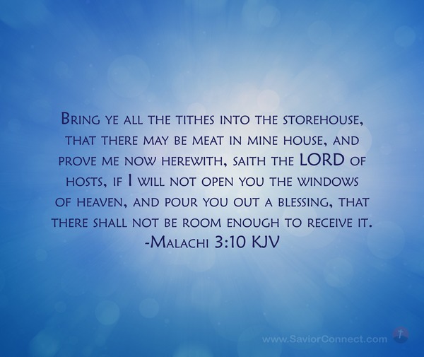Malachi 3:10 KJV