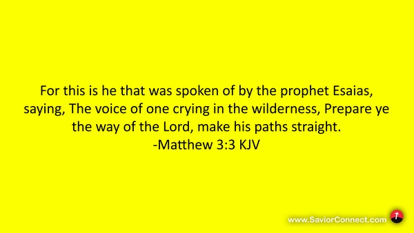 Matthew 3:3 KJV
