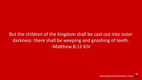 Matthew 8:12 KJV