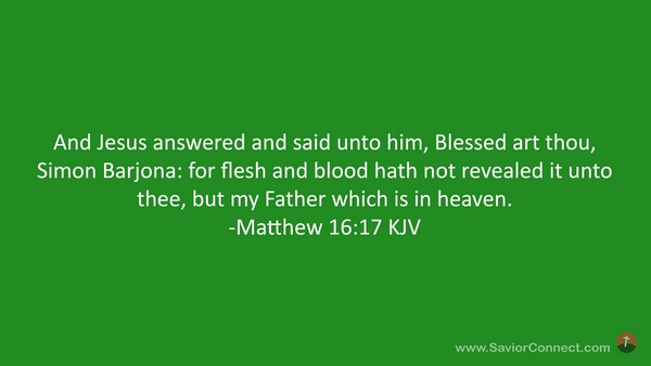 Matthew 16:17 KJV