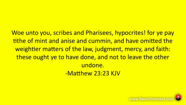Matthew 23:23 KJV