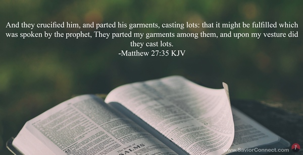 Matthew 27:35 KJV