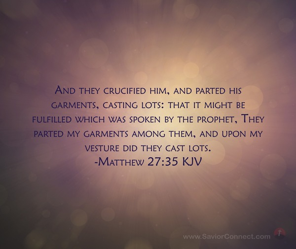 Matthew 27:35 KJV