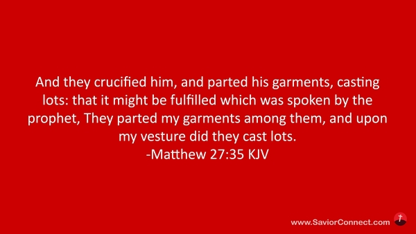 Matthew 27:35 KJV
