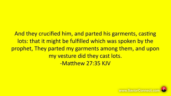 Matthew 27:35 KJV
