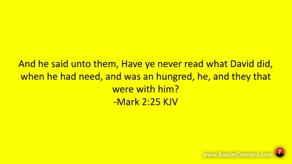 Mark 2:25 KJV