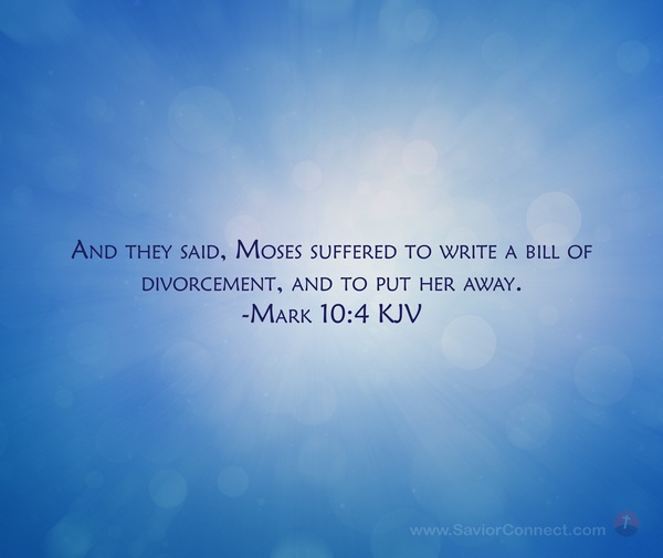 Mark 10:4 KJV