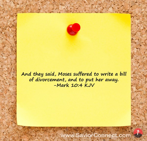Mark 10:4 KJV