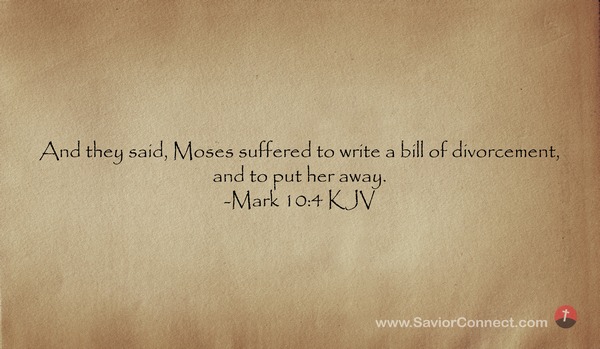 Mark 10:4 KJV