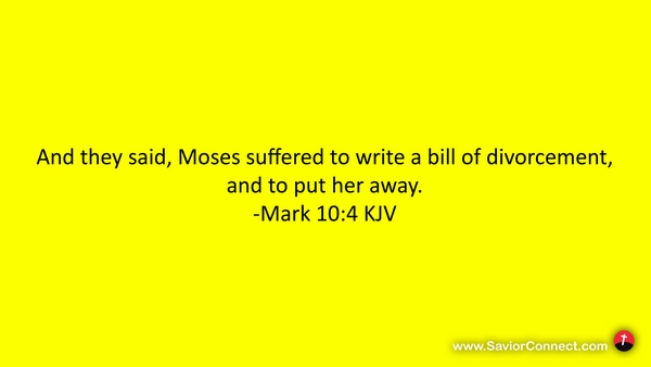Mark 10:4 KJV