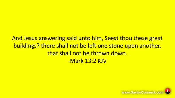 Mark 13:2 KJV