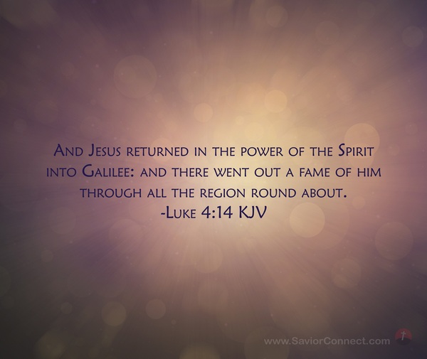 Luke 4:14 KJV
