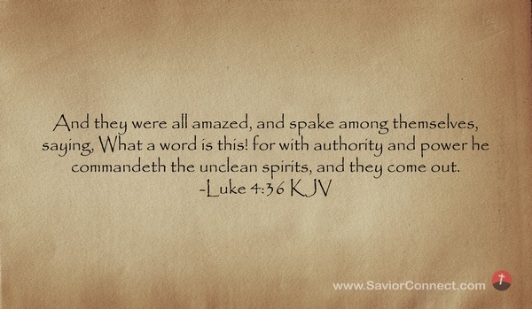 Luke 4:36 KJV