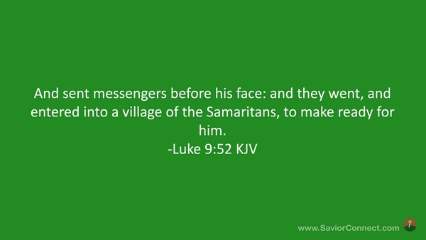 Luke 9:52 KJV