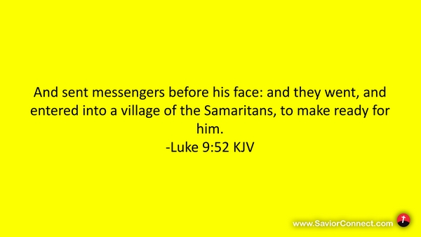 Luke 9:52 KJV