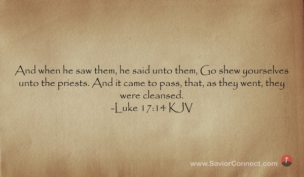 Luke 17:14 KJV