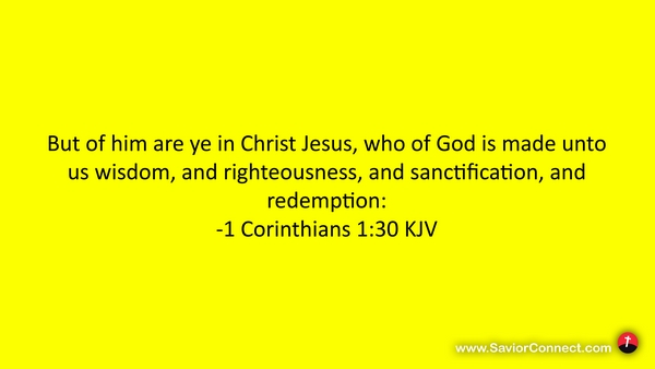 1 Corinthians 1:30 KJV