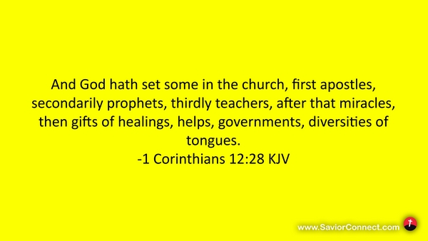 1 Corinthians 12:28 KJV