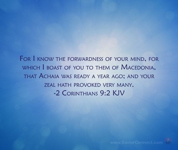 2 Corinthians 9:2 KJV