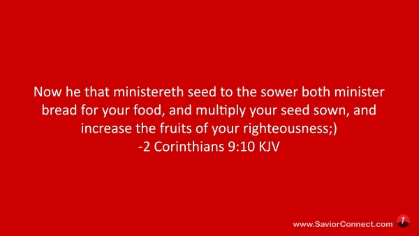 2 Corinthians 9:10 KJV