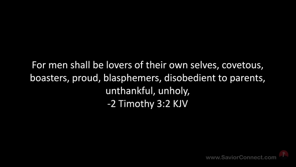 disobedient to parents unthankful unholy