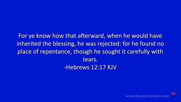 Hebrews 12:17 KJV
